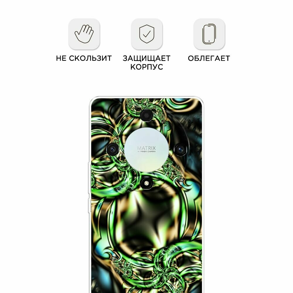 Силиконовый чехол на Honor X9A / Хонор X9A с принтом Абстракция 18 — фото 1