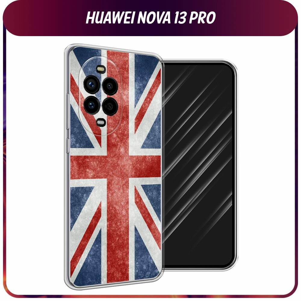 Чехол на Huawei Nova 13 Pro / Хуавей Нова 13 Про с принтом "Флаг Великобритании 1"
