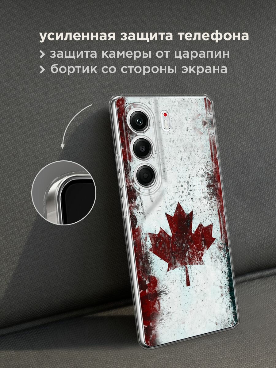 Чехол на Tecno Camon 40 Pro 5G / Текно Камон 40 Про 5G с принтом "Канада" — фото 1