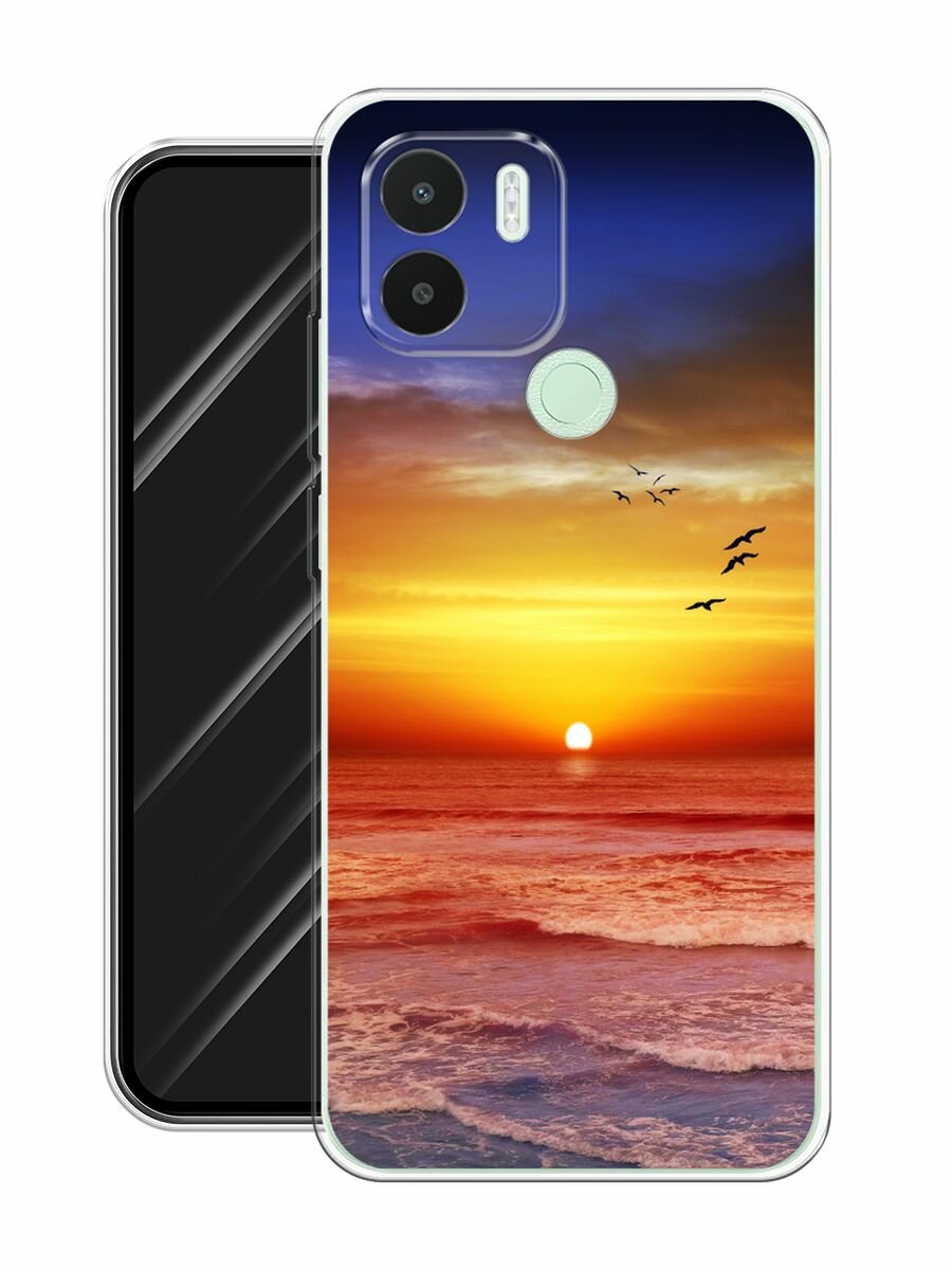 Чехол на Xiaomi Redmi A1+/Redmi A2+/Poco C51/C50 / Редми A1+ с принтом закат 3 — фото 1