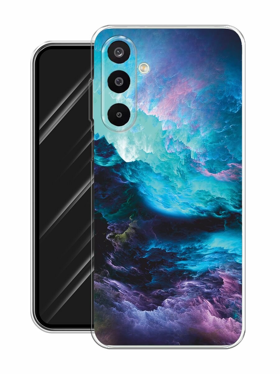 Чехол на Samsung Galaxy M16 / Самсунг Галакси М16 с принтом "Бирюзовое небо" — фото 1