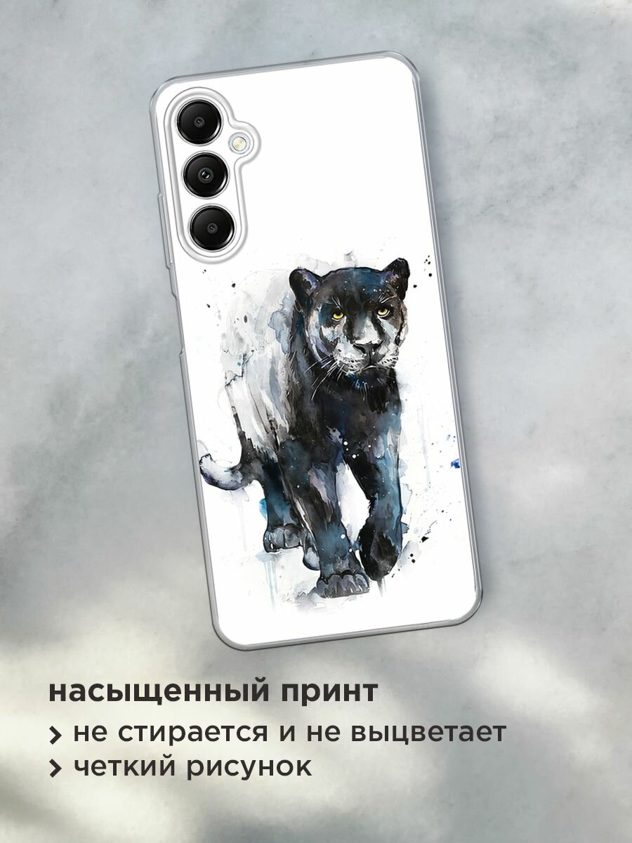 Чехол на Samsung Galaxy A05s / Самсунг Галакси A05s с принтом "Пантера арт 3" — фото 1