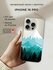 Чехол на Apple iPhone 16 Pro / Айфон 16 Про с принтом "Синяя снежная гора", проз...