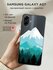 Чехол на Samsung Galaxy A07/A08 / Самсунг А07/А08 с принтом "Синяя снежная гора"...