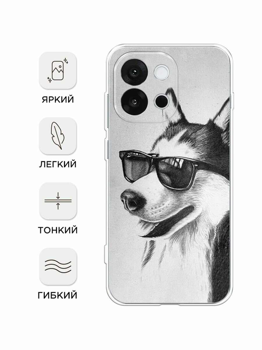 Чехол на OnePlus 13T / Ван Плас 13Т с принтом "Крутой Хаске" — фото 1
