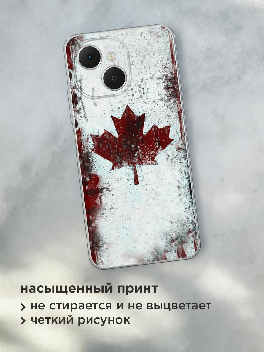 Чехол на Tecno Spark 40C / Текно Спарк 40C с принтом "Канада" — фото 1