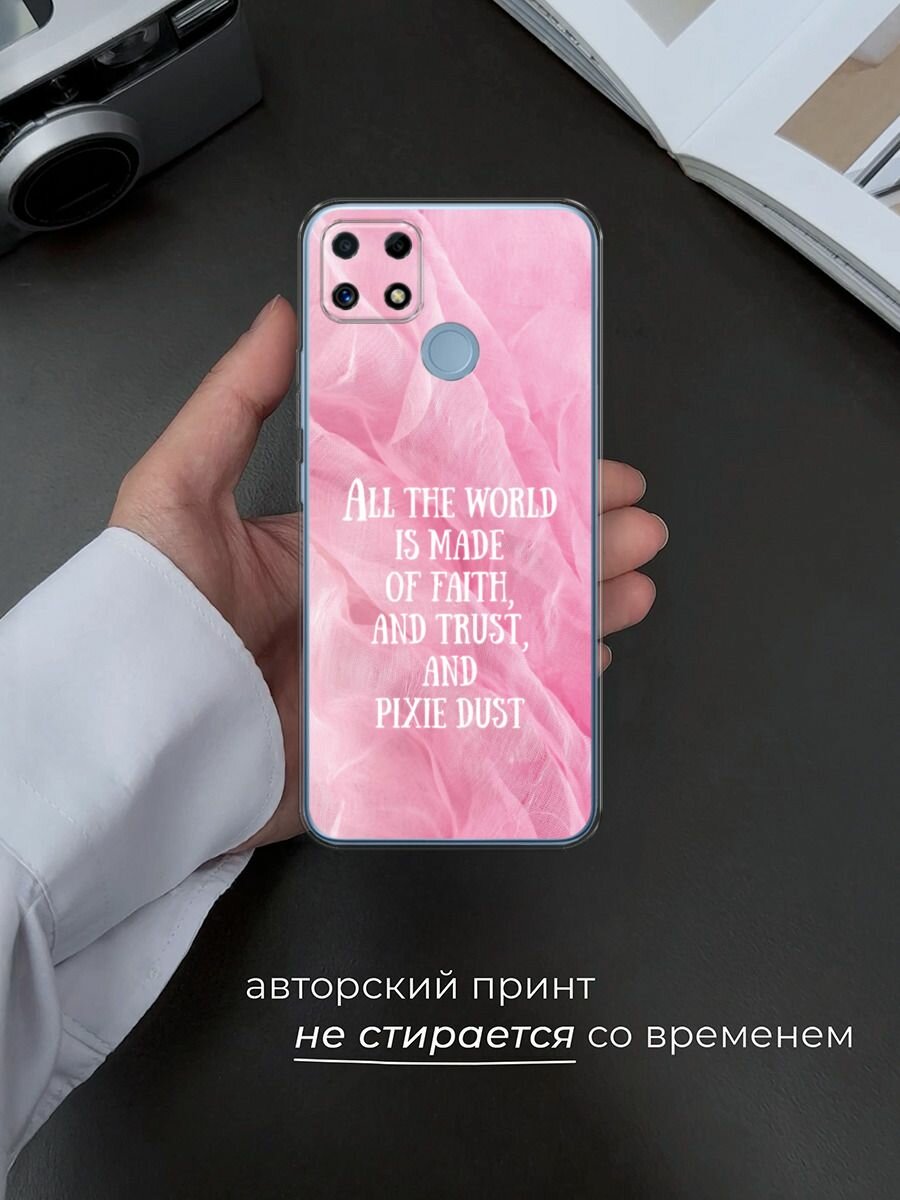 Чехол на Realme C25/C25s / Реалми С25/C25s с принтом "Pixie dust - 8 марта" — фото 1