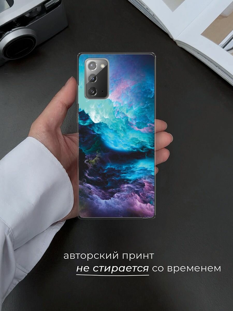 Чехол на Samsung Galaxy Note 20 / Самсунг Галакси Ноут 20 с принтом "Бирюзовое небо" — фото 1