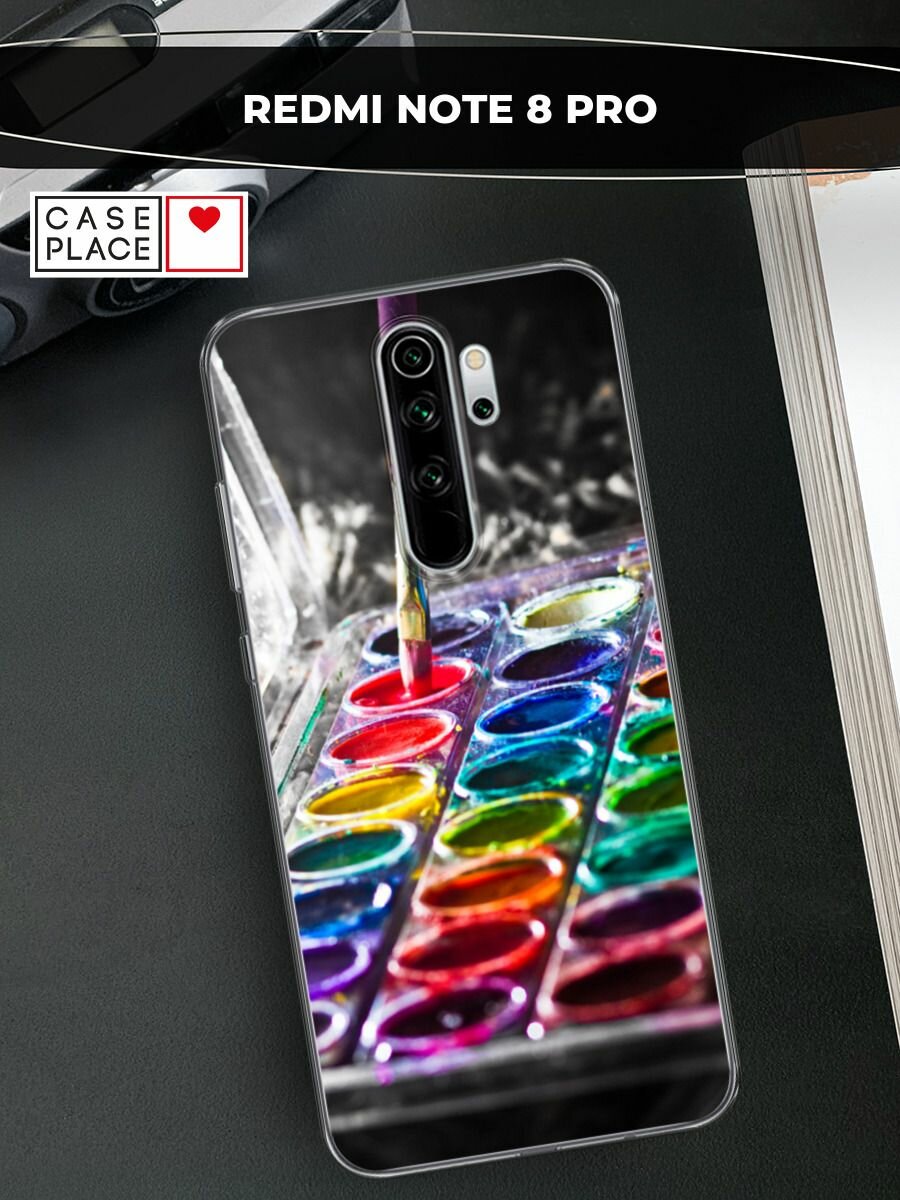 Чехол на Xiaomi Redmi Note 8 Pro / Сяоми Редми Нот 8 Про с принтом "Палитра красок"