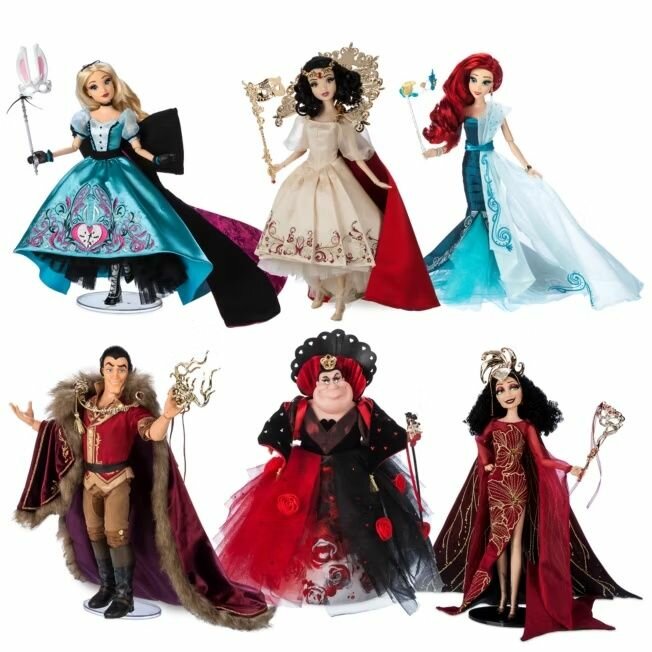 Disney Набор кукол Disney Designer Collection Midnight Masquerade Doll Set, 6 х 30,5см