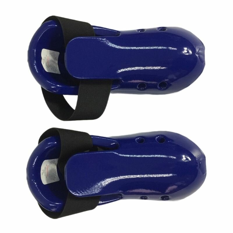 Защитное снаряжение для тхэквондо- Щитки ног тхэквондо-Синий L
