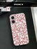 Чехол на Apple iPhone 16 / Айфон 16 с принтом "Легкие бордовые сердечки"