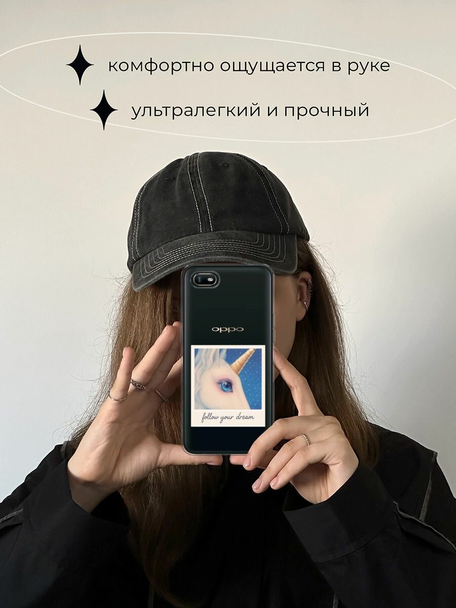 Чехол на Oppo A1k / Оппо А1к с принтом "Глаз единорога" — фото 1