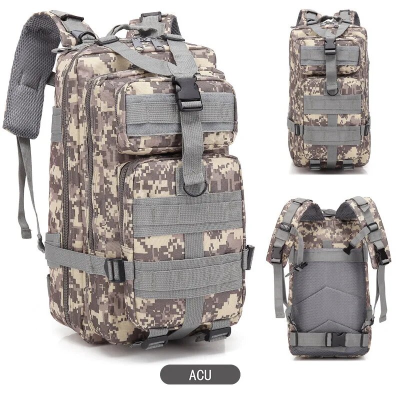 Походный рюкзак большой вместимости для езды на велосипеде и треккинга Водонепроницаемый спортивный камуфляжный тактический рюкзак для мужчин