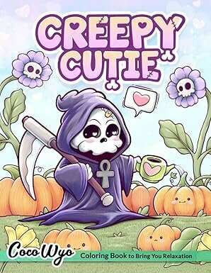 Раскраска антистресс для взрослых и подростков Coco Wyo -Creepy Cutie