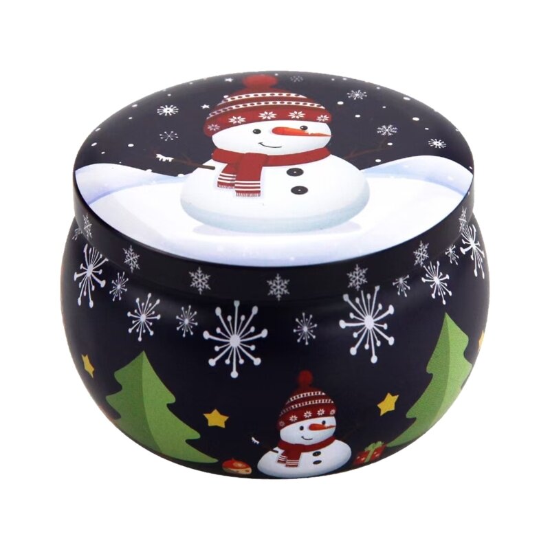 1 банка ароматических свечей в подарок на Рождество-красная роза