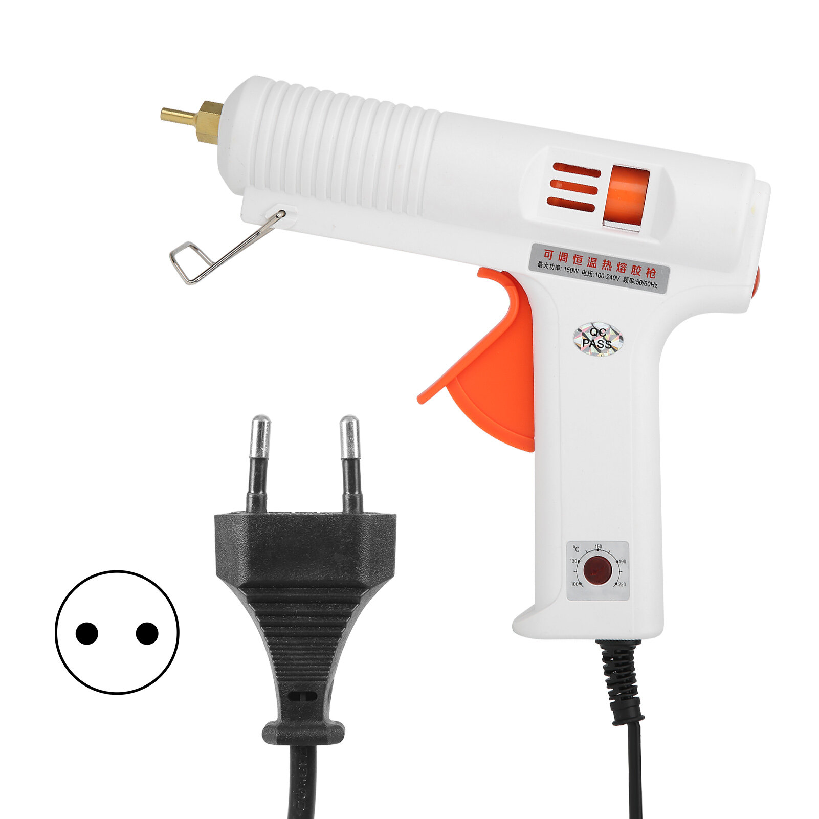 Hot Glue Gun Adjustable Constant Temperature Home Repairs DIY Crafts 150W White HL F