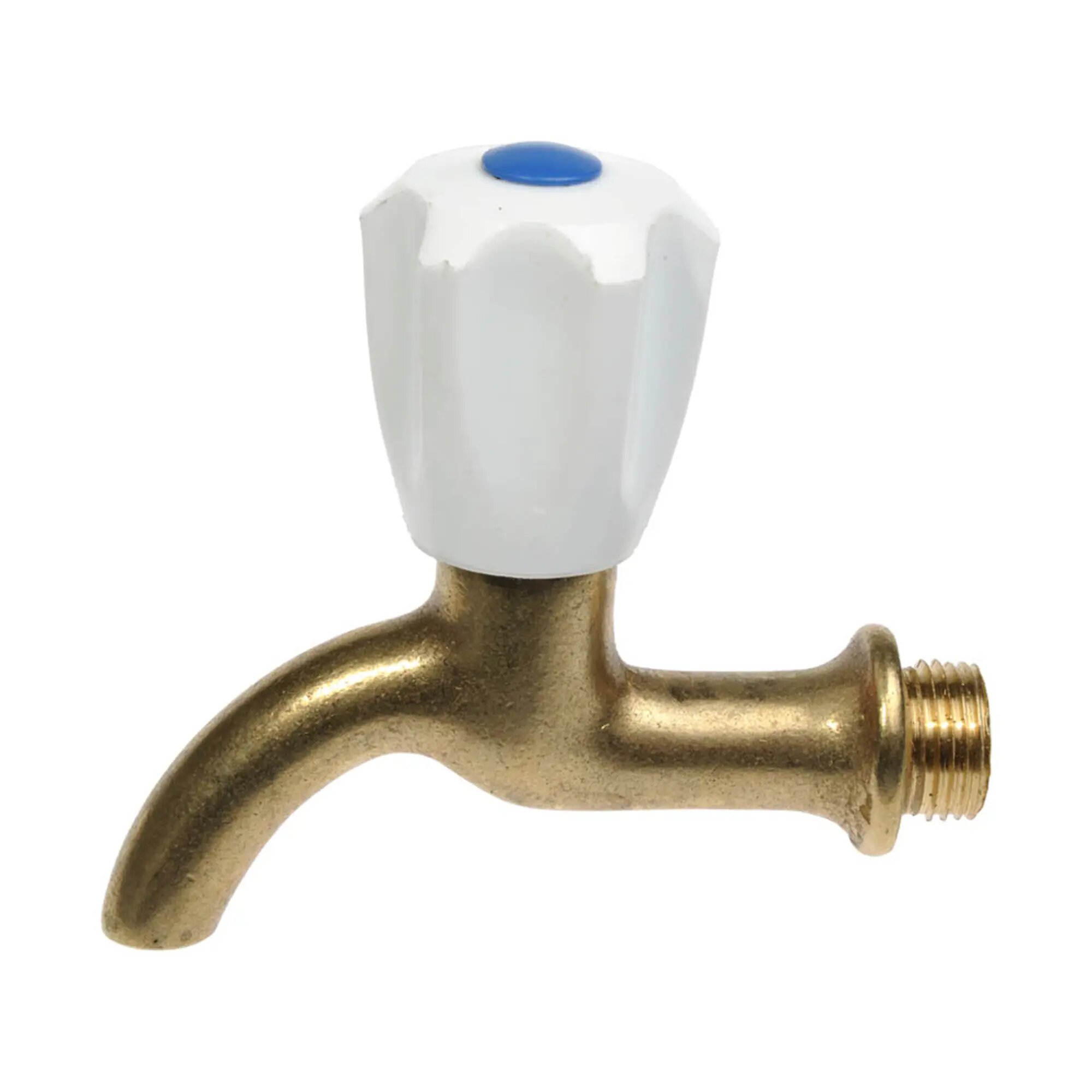 Кран водозаборный вентильный 1/2" силумин для водопровода с наружной резьбой