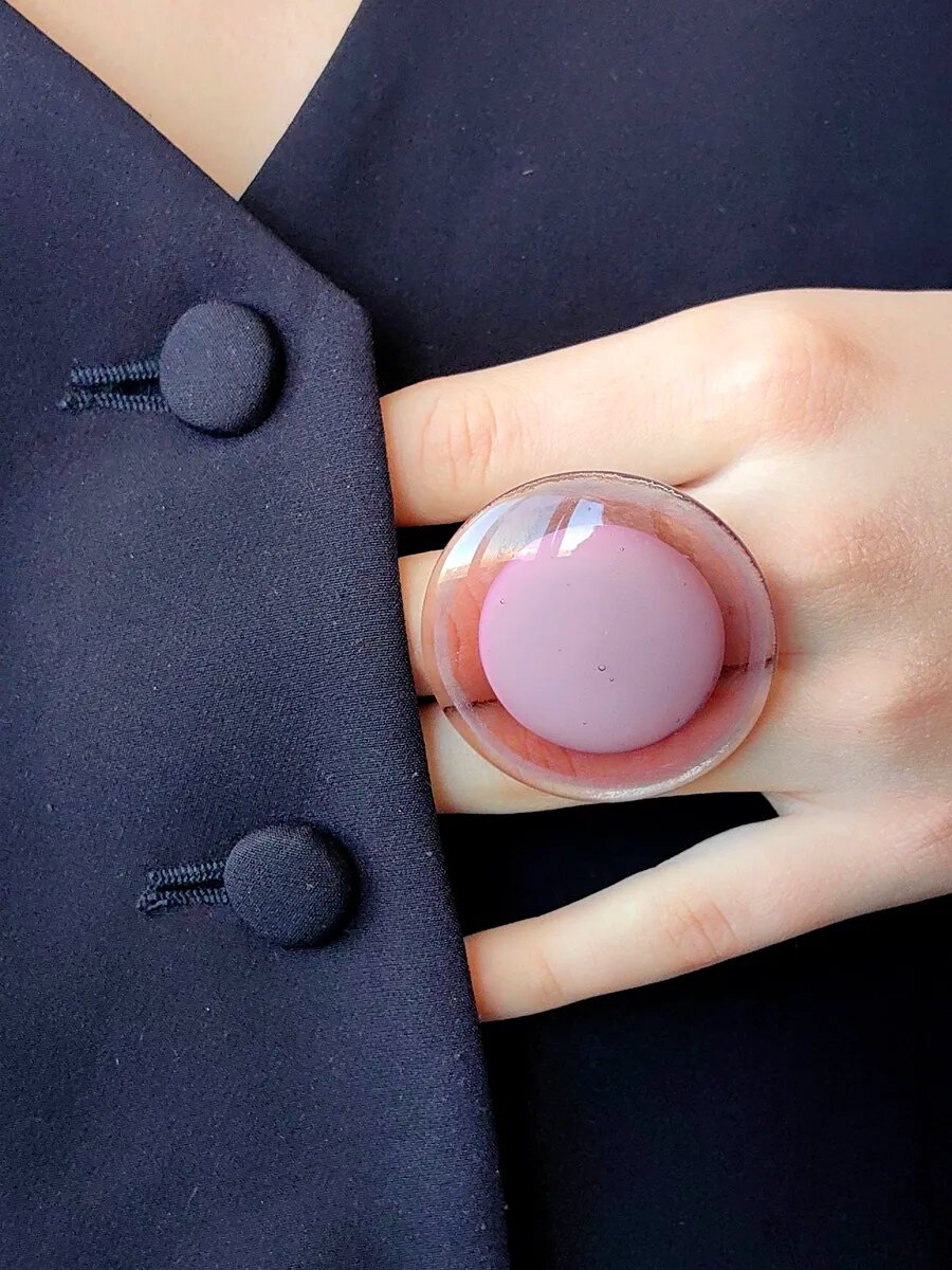 Кольцо, муранское стекло