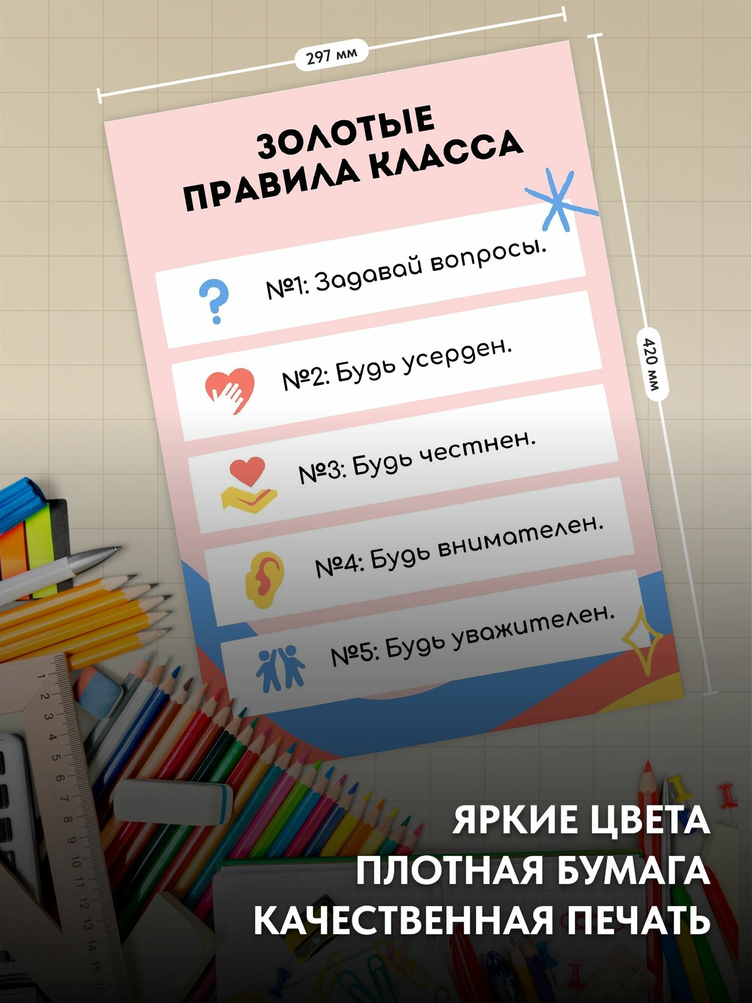 Правила класса плакат — фото 1