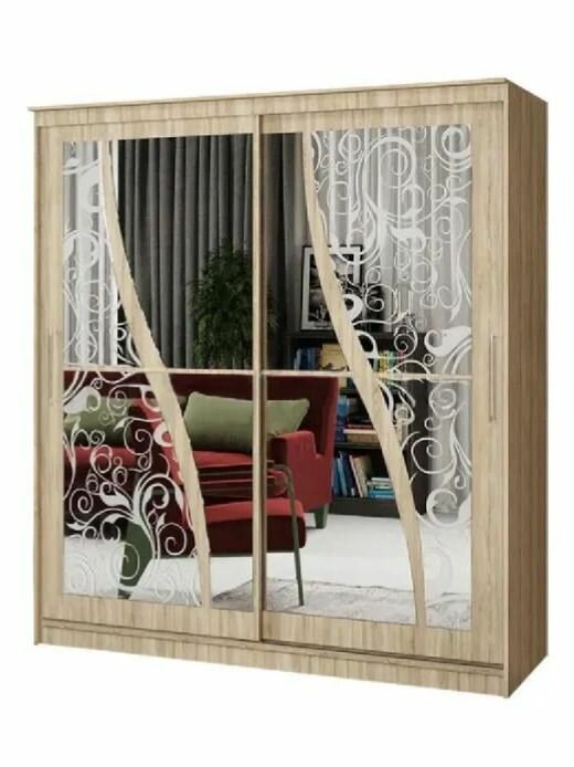 Шкаф-купе Элегант №2 1500х2200х650 (Сонома)