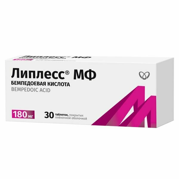 Липлесс МФ таблетки п/о плен. 180мг 30шт