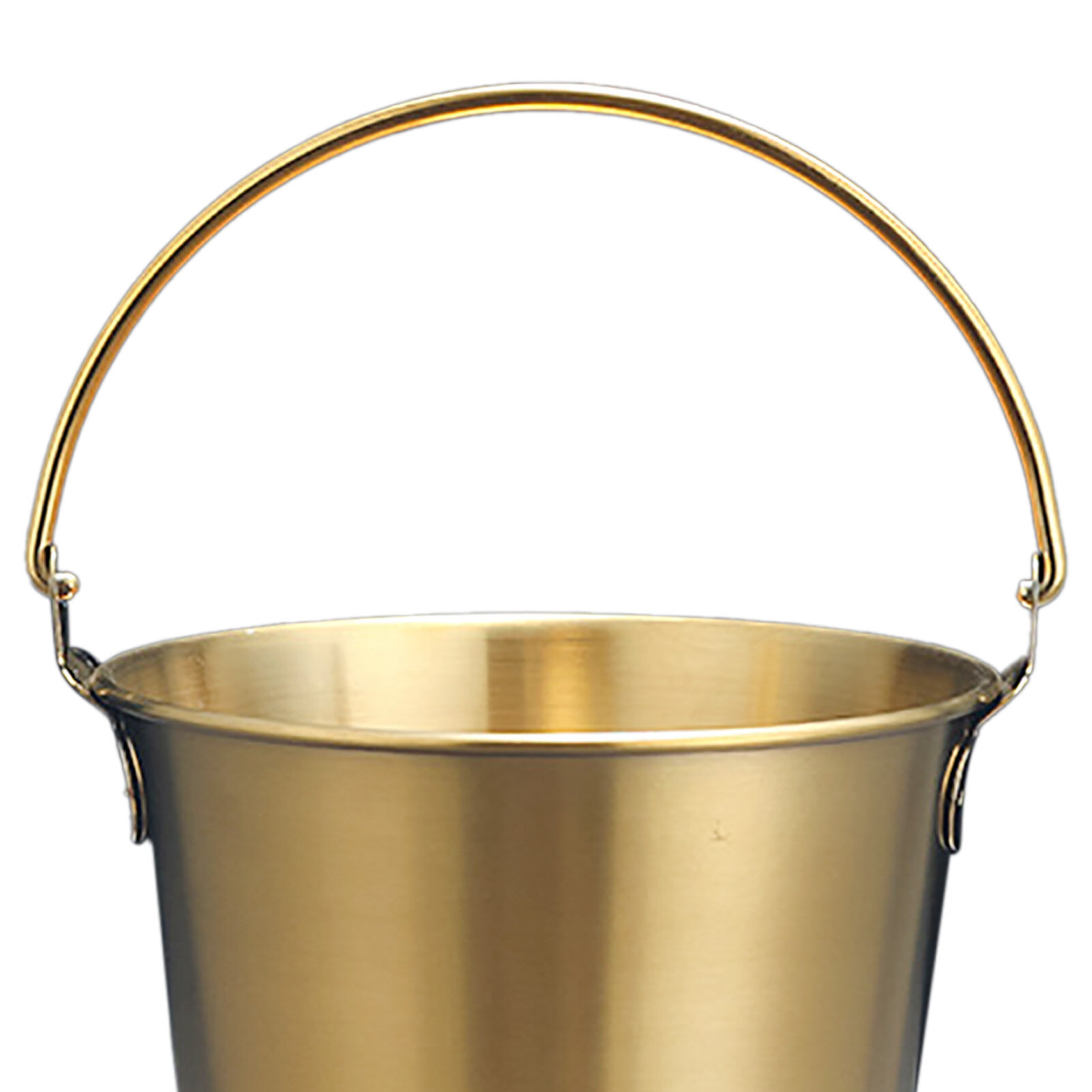 Мини-ведра из нержавеющей стали, маленькое ведро для льда с ручкой для напитков, вина, картофеля фри, куриных крылышек, домашних баров, вечеринок, использование золота