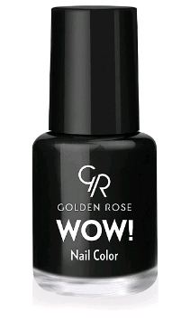 Golden Rose Wow! - Nail Color Лак для ногтей 6 мл. № 89 черный