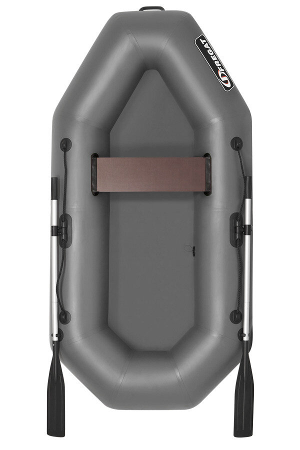 Лодка ПВХ надувная Фрегат М-11 Оптима Лайт (240 см) Серый для рыбалки