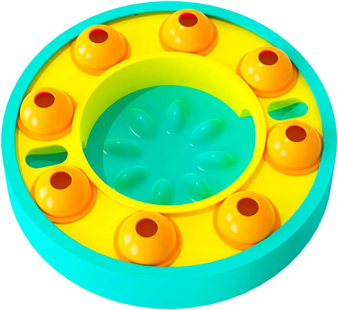 DINGXIAN Миска-пазл медленная кормушка для собак, интерактивная игрушка-диспенсер с антискользящим покрытием, развивающая интеллект для щенков и взрослых собак