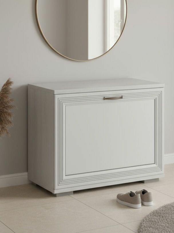 Тумба для обуви ARNIKA, ясень, ЛДСП/МДФ, роликовые направляющие