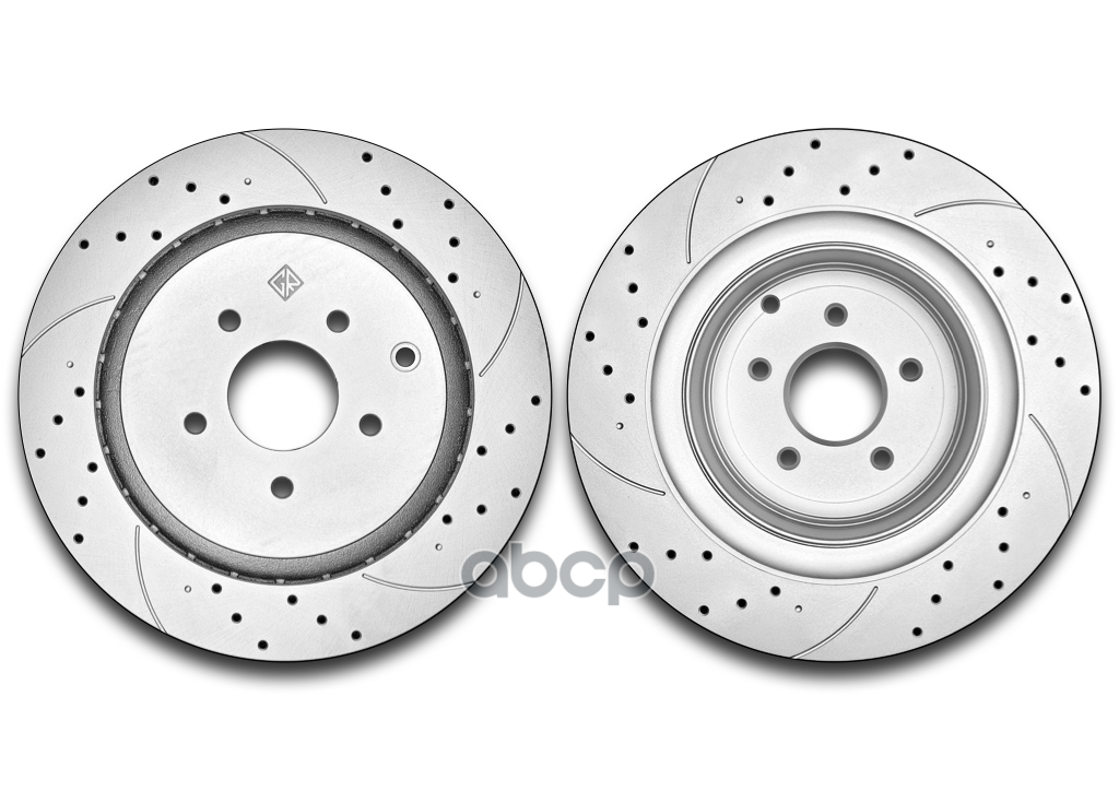 Тормозной диск (зад) Platinum перфорация слотирование Gerat арт. DSK-R108P