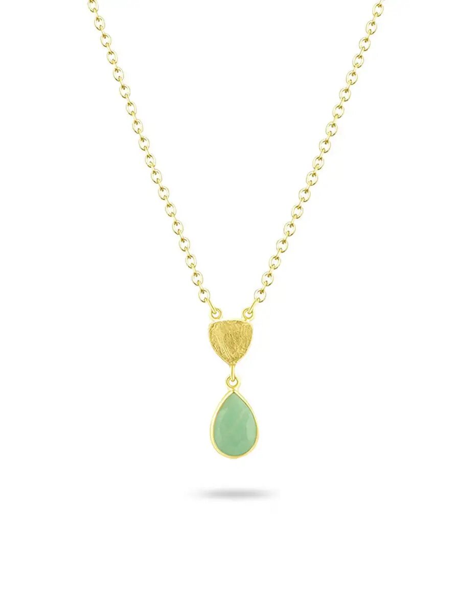 Колье, серебро, 925 проба, амазонит