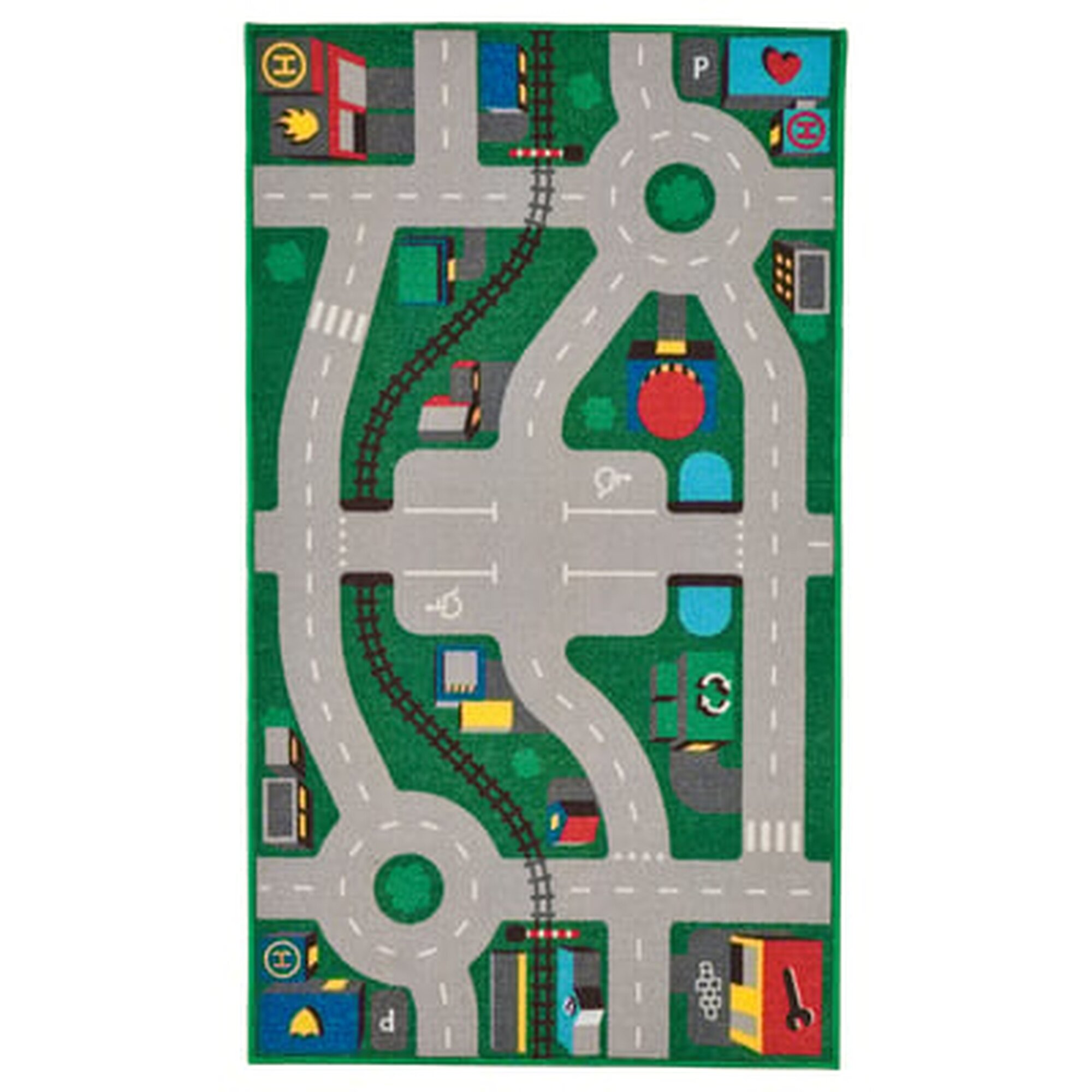 Ковер IKEA "LILLABO" 706.099.90, цве зеленый, размер 75x133 см