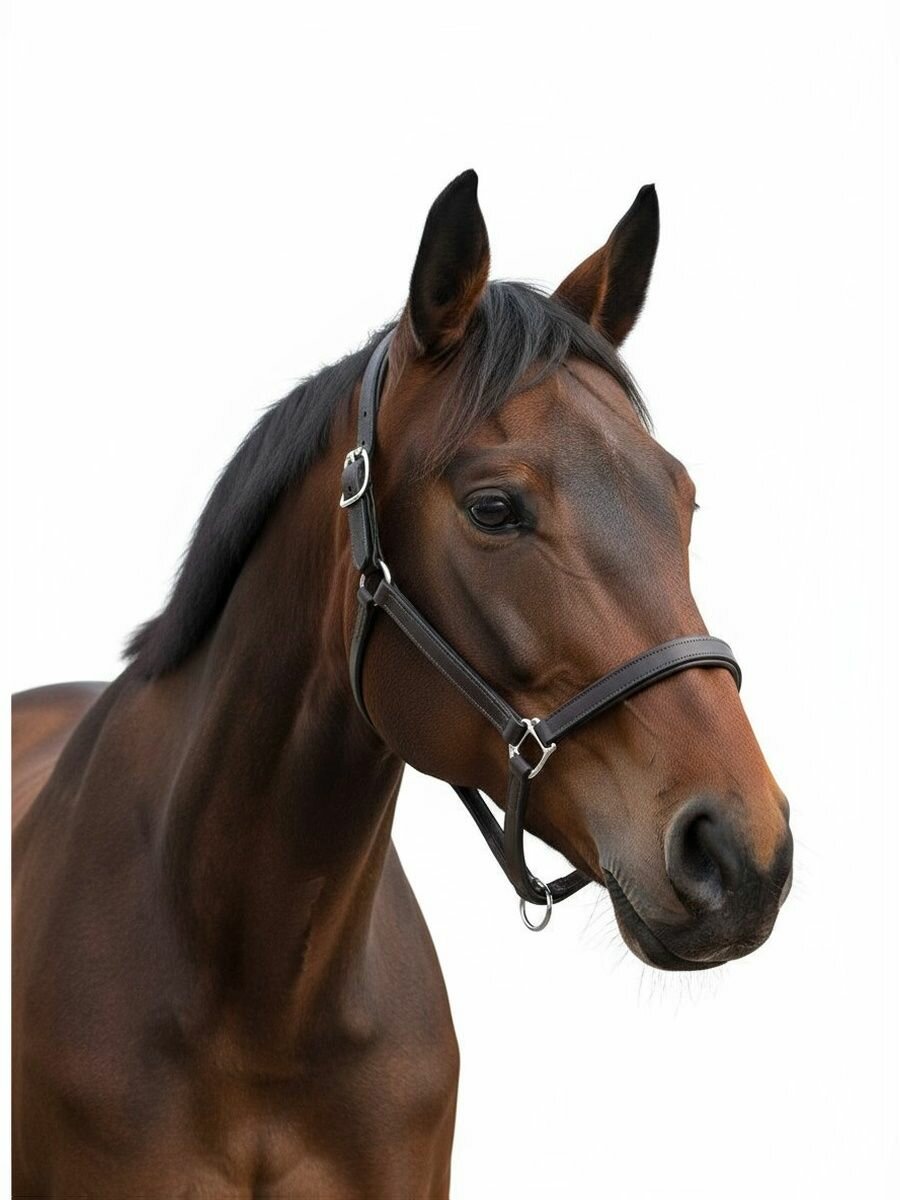 Кожаный недоуздок ECONOM HorsePlanet SHETTY