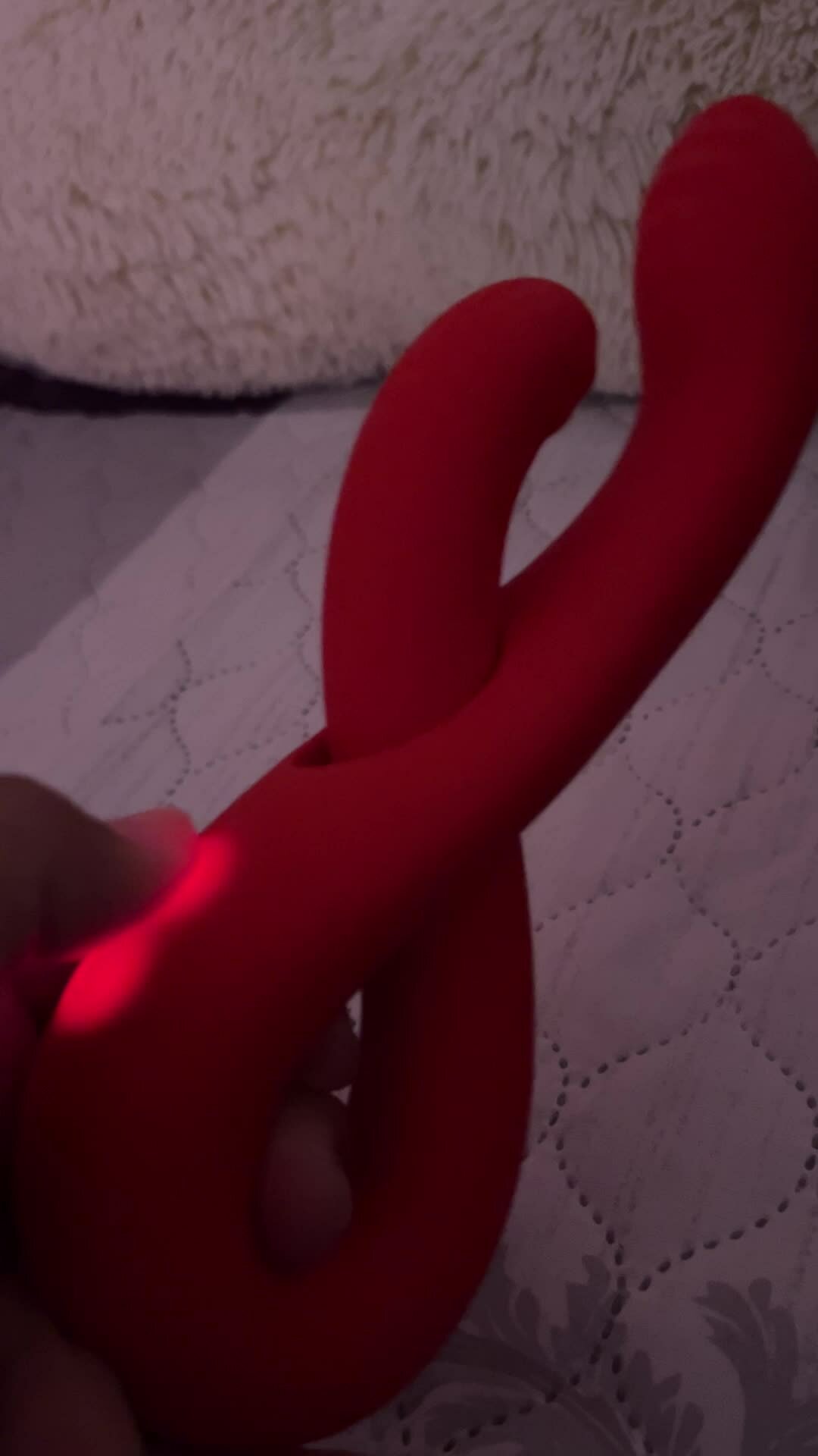 Вибратор кролик женский с двойной стимуляцией, 10 режимов, подогрев