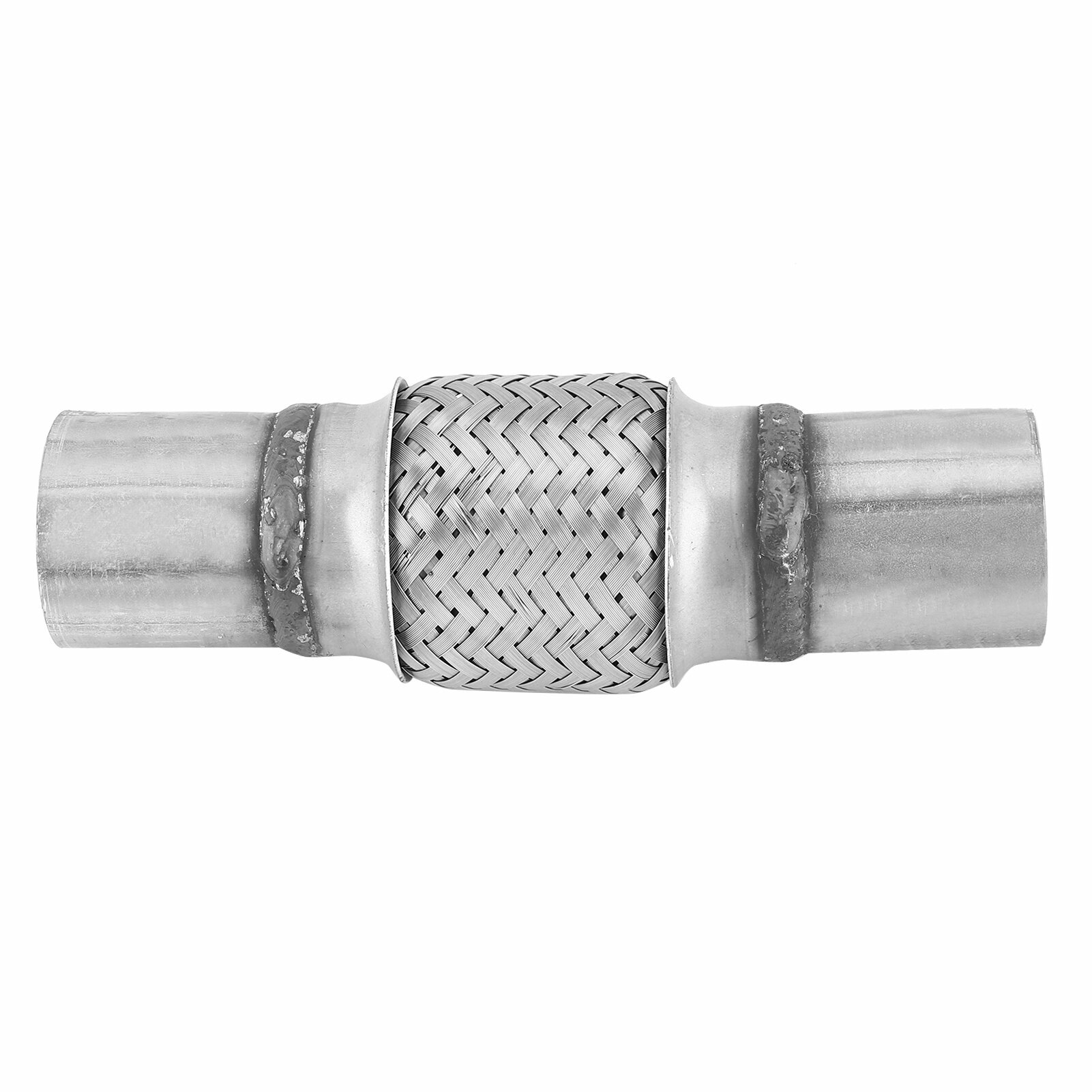 Гибкая выхлопная труба 1,75x8 дюймов, гофрированная труба из нержавеющей стали, универсальные детали.