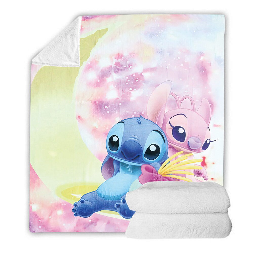 Плед флисовый детский с принтом мягкий и тёплый