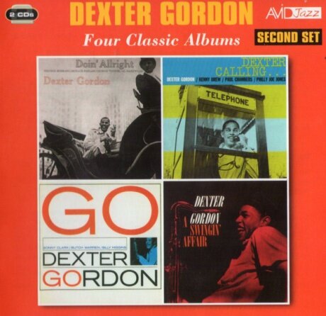 DEXTER GORDON Doin' Allright/ Dexter Calling/ Go/ A Swingin' Affair (Компакт-диск)