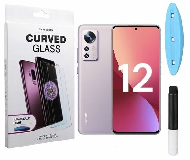 Защитное стекло для Xiaomi 12 UV (с полной проклейкой)