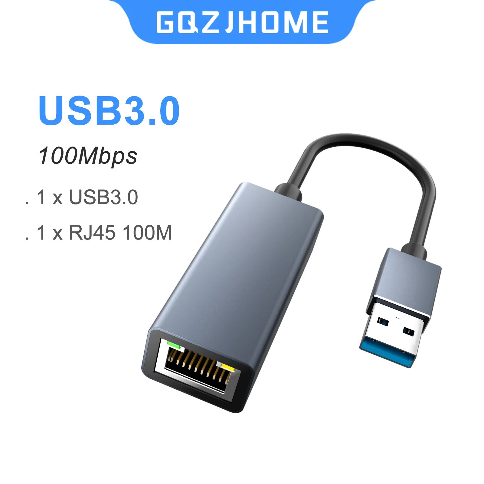 USB 3.0 Ethernet адаптер 100Mbps