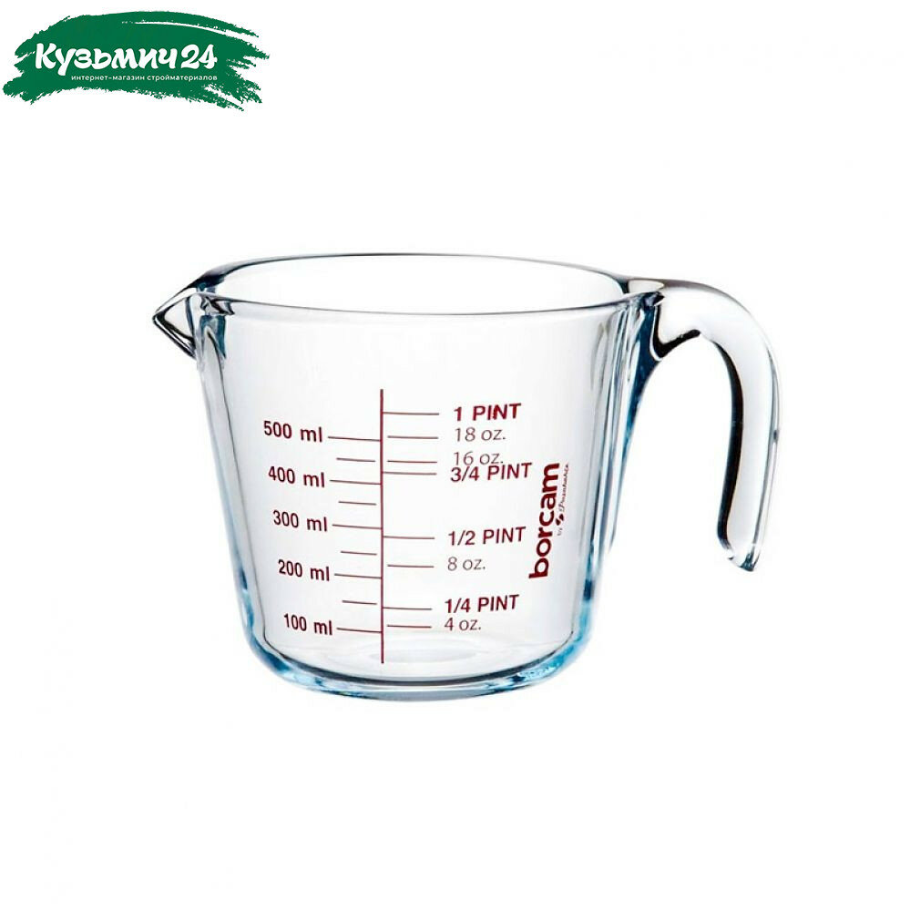 Кружка мерная BORCAM стекло 600 мл