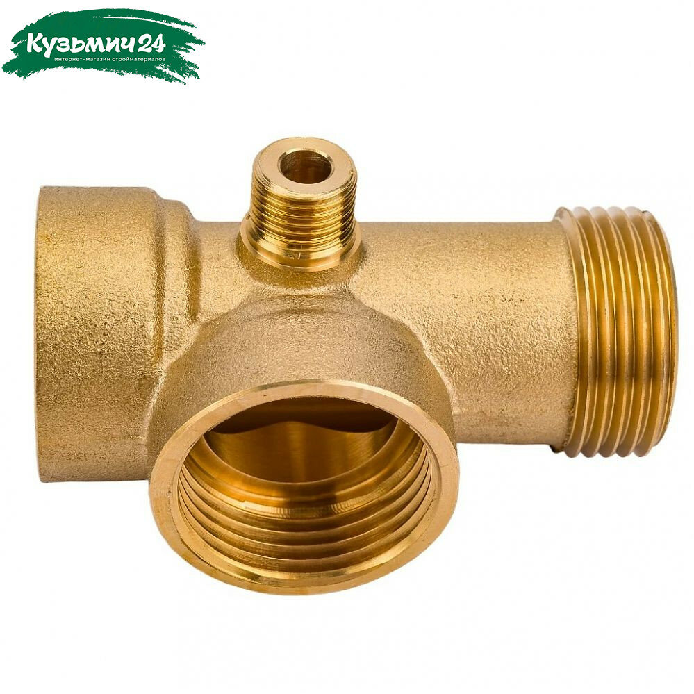 Фитинг Belamos 4-х ходовой 4WAY, 80 мм, для гидроаккумулятора, латунь