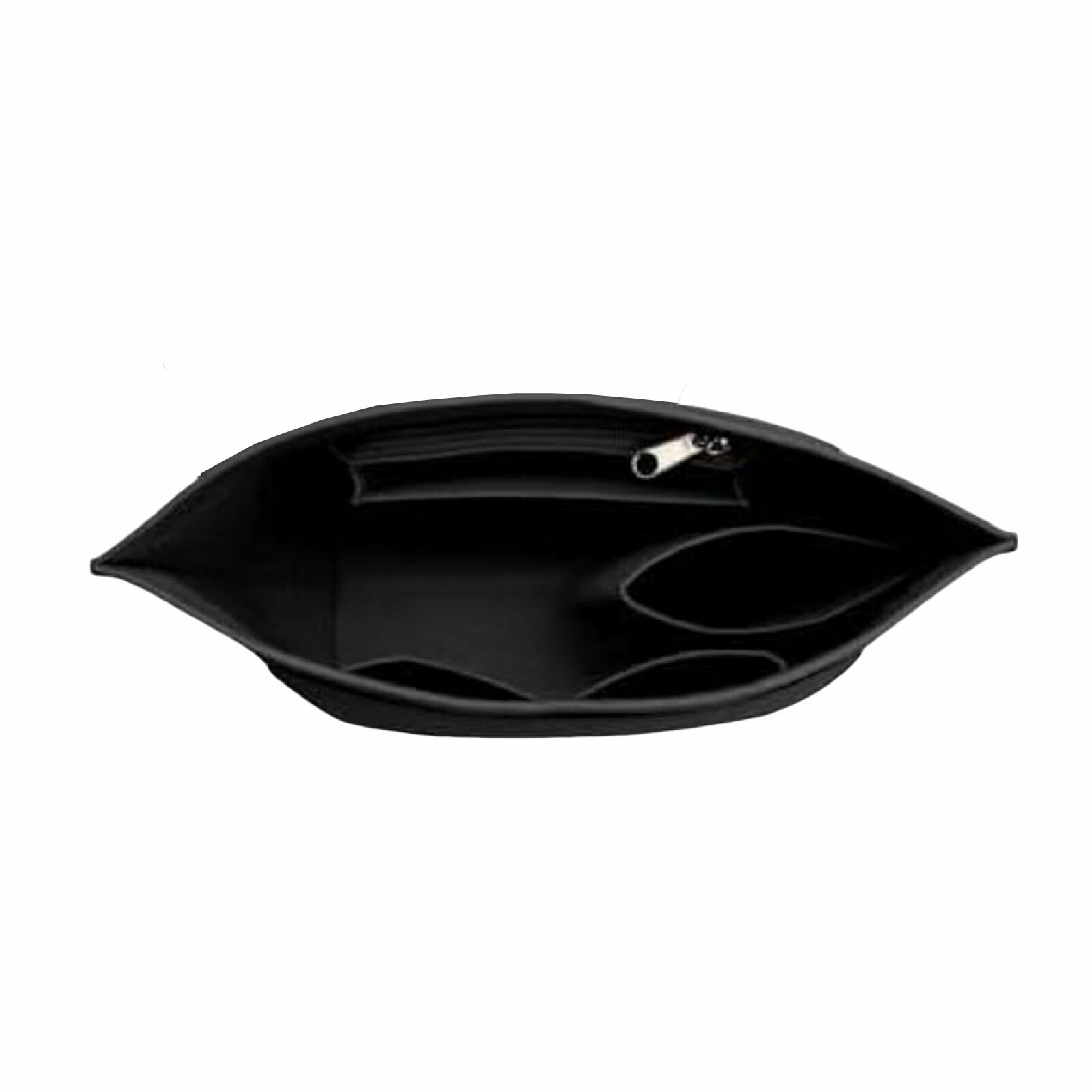 Вставка-органайзер для сумок Dragon Soaring из фельта с внутренней подкладкой, размер 28*25*17 см, 7 отсеков, 2 внешних кармана, 5 карманов, 1 карман с отверстием для стакана, 1 карман с зippers, металлический zipper