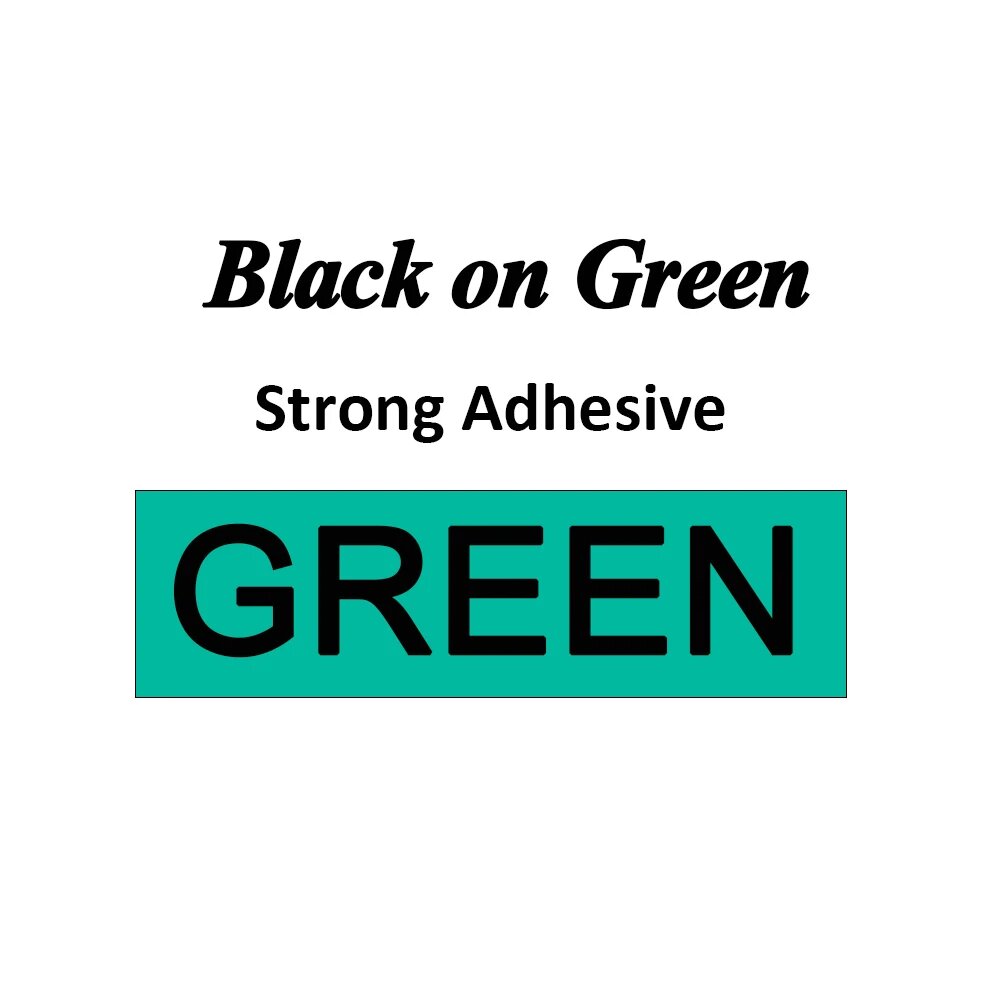 Лента для принтера Bekia, ламинированная, черная, 6/9/12/18/24 мм black on green, 6 мм