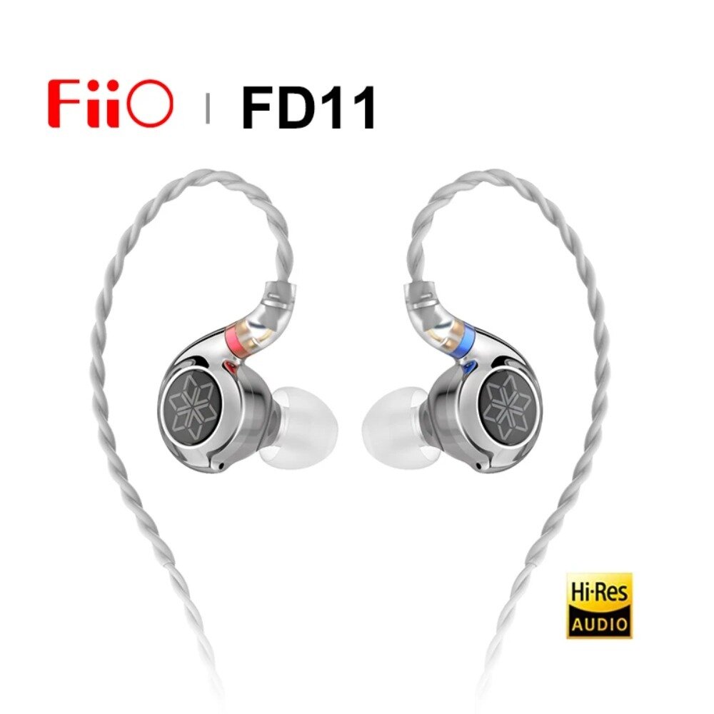 FiiO FD11 1DD Наушники-вкладыши с динамическим драйвером, наушники-вкладыши с высоким разрешением звука