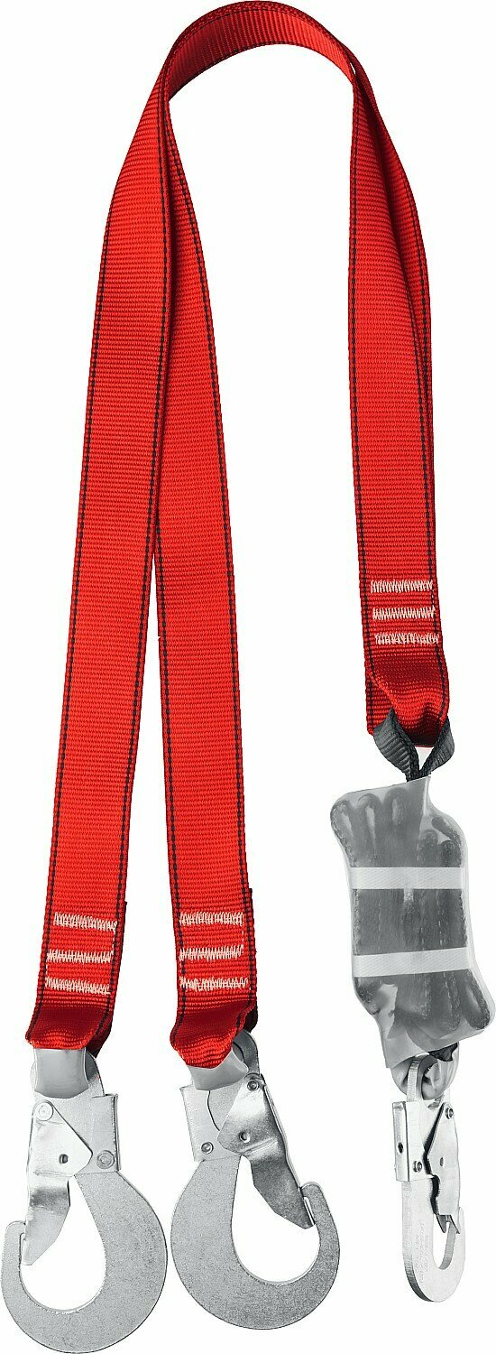 Строп двухплечный ЗУБР СЛА-2 карабины из оцинкованной стали, длина 1.42 м, разрывной ленточный амортизатор