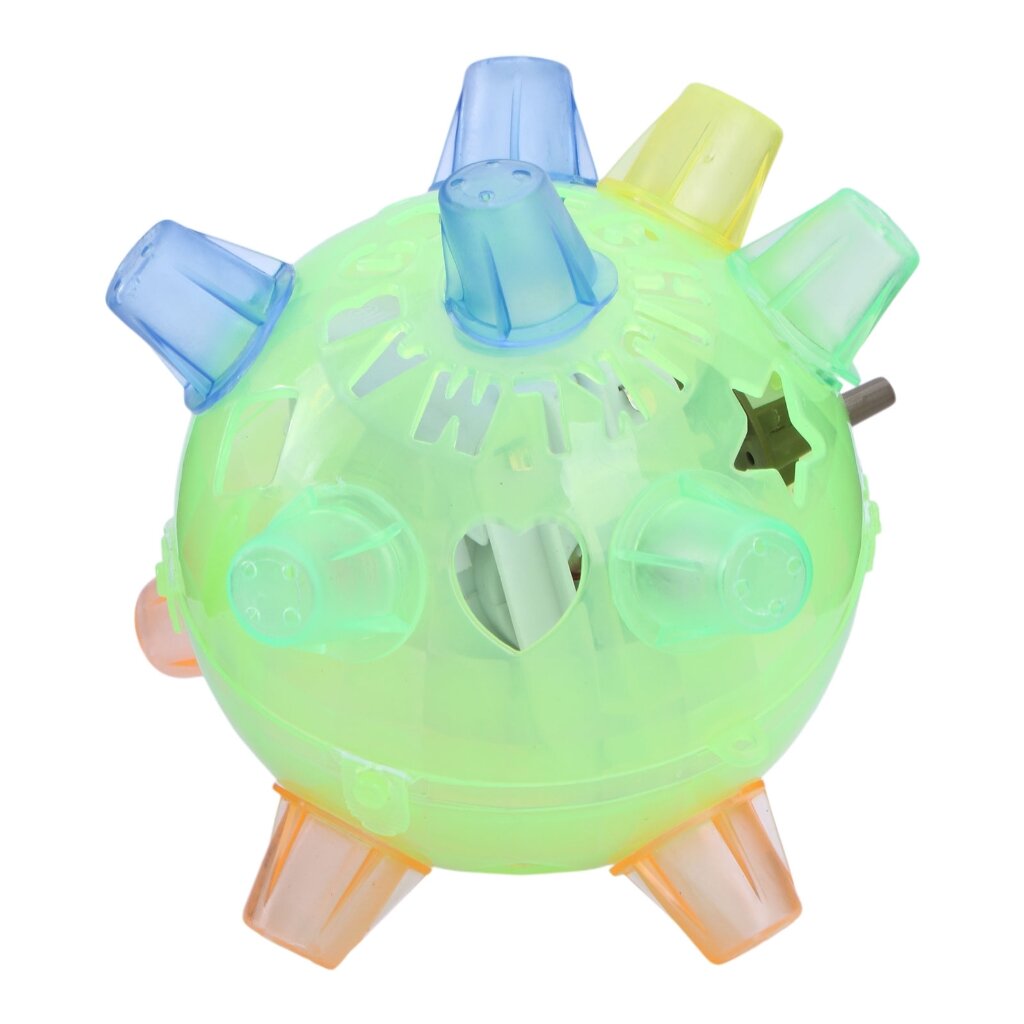 Прыгающий светодиодный Диско-Танцевальный Шар С Мигающим Загорающимся Музыкальным Подпрыгивающим Игрушечным Мячом