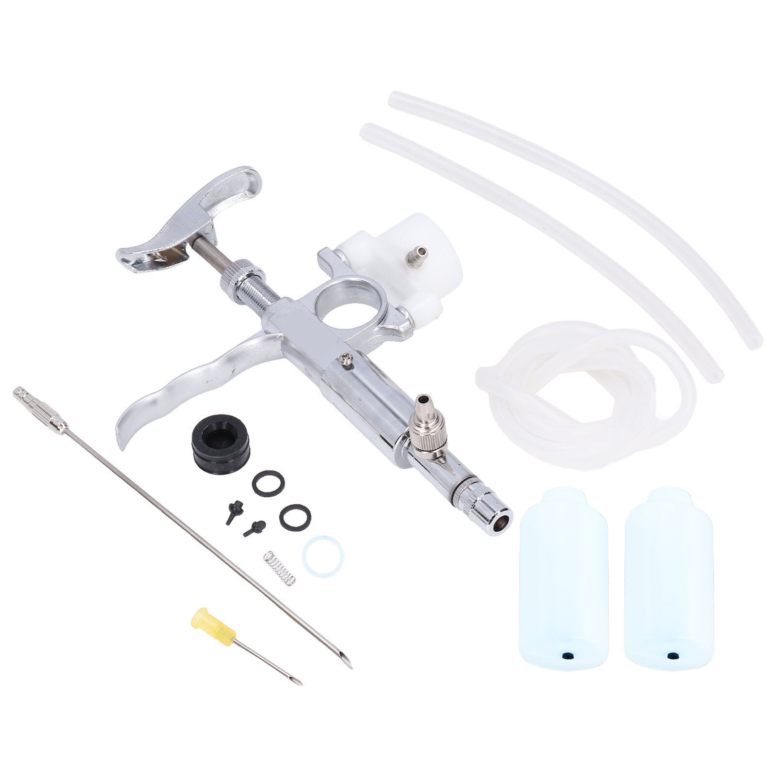 5 мл поголовье непрерывного шприца регулируемый инжектор для животных с бутылками для крупного рогатого скота и свиней