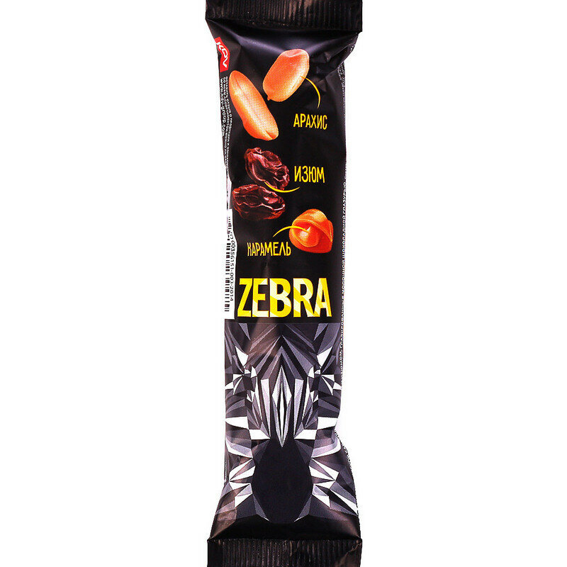 Вафли KDV Zebra с молочной шоколадной глазурью, 40г